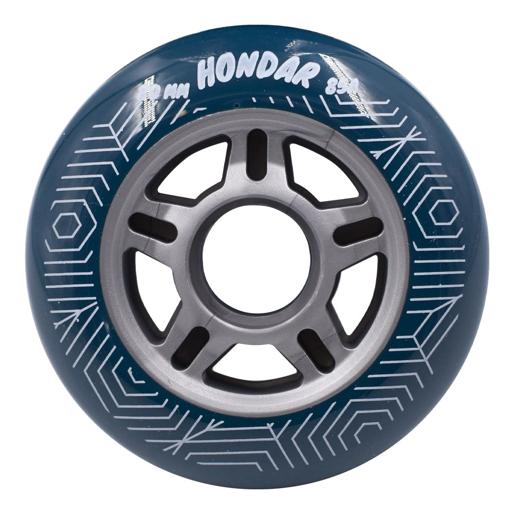 Ruedas para patines en Línea 80MM 85A verde azulado